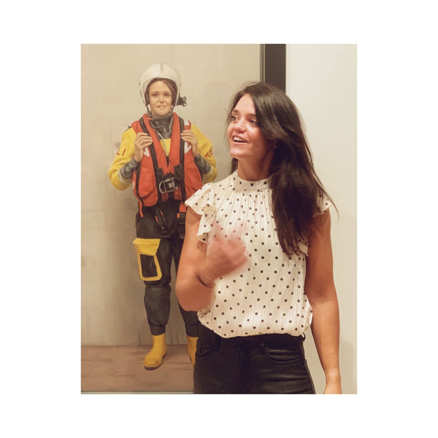 RNLI Penarth crew member Heather Rowan-Robinson saw her portrait ...